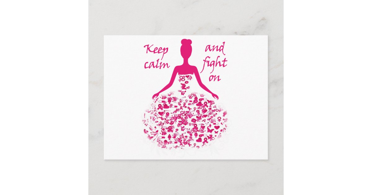 breast cancer postcard | Zazzle