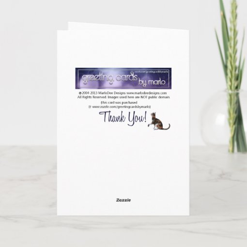 Breast Cancer Ribbon 1 Thank You Greeting Card | Zazzle