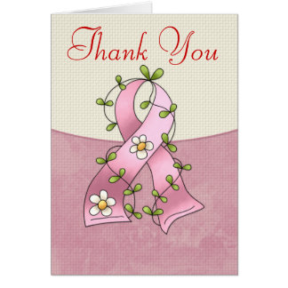 Breast Cancer Thank You Cards | Zazzle