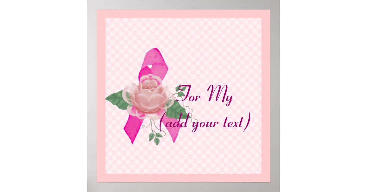 Breast Cancer Support Poster | Zazzle
