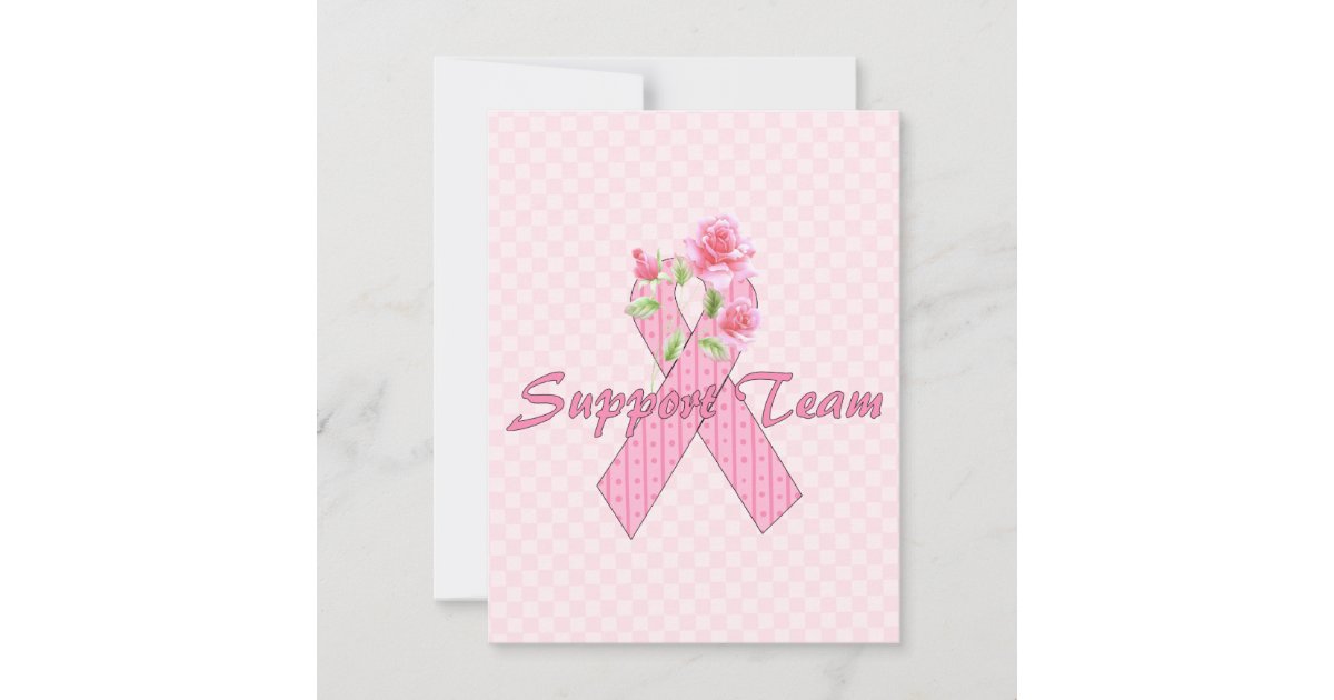 Breast Cancer Support Team Invitation | Zazzle