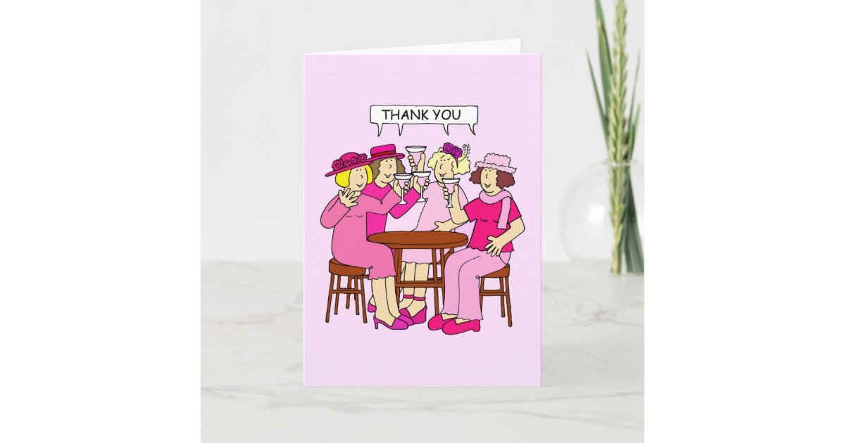 Breast Cancer Support Thank you Ladies in Pink | Zazzle