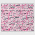 Breast Cancer Survivor Awareness Wrapping Paper | Zazzle