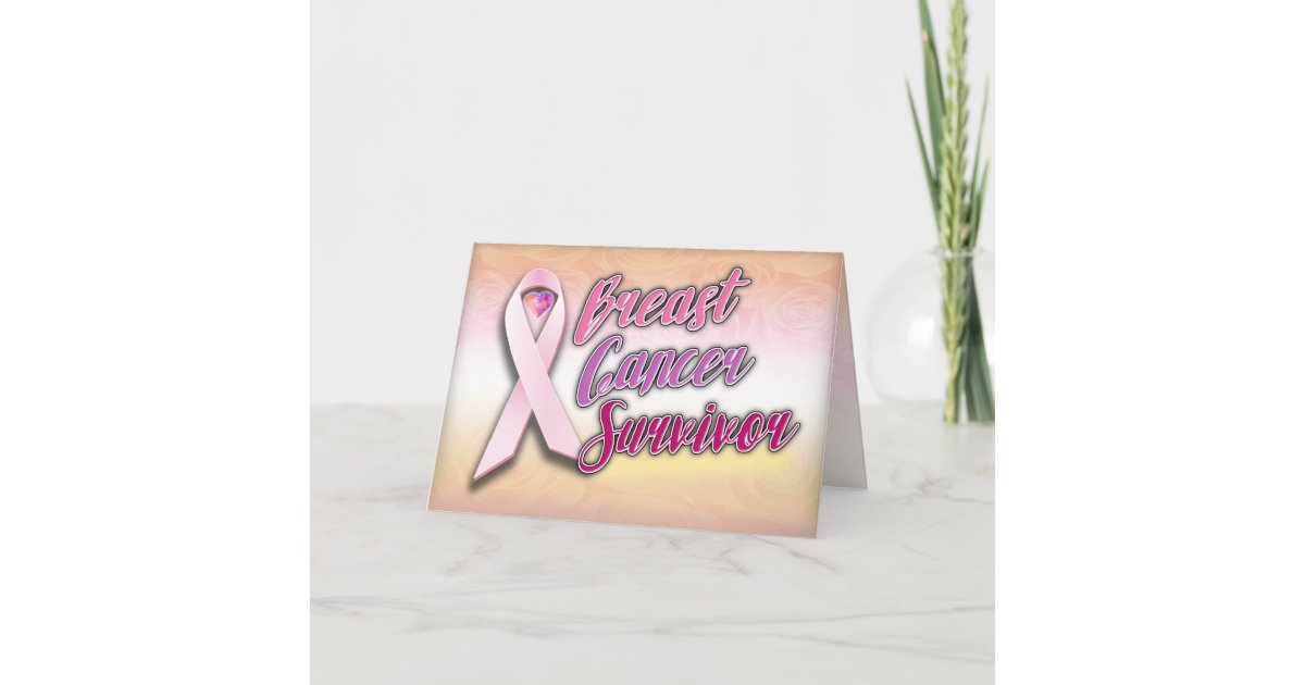 Breast Cancer Survivor Greeting Card | Zazzle.com