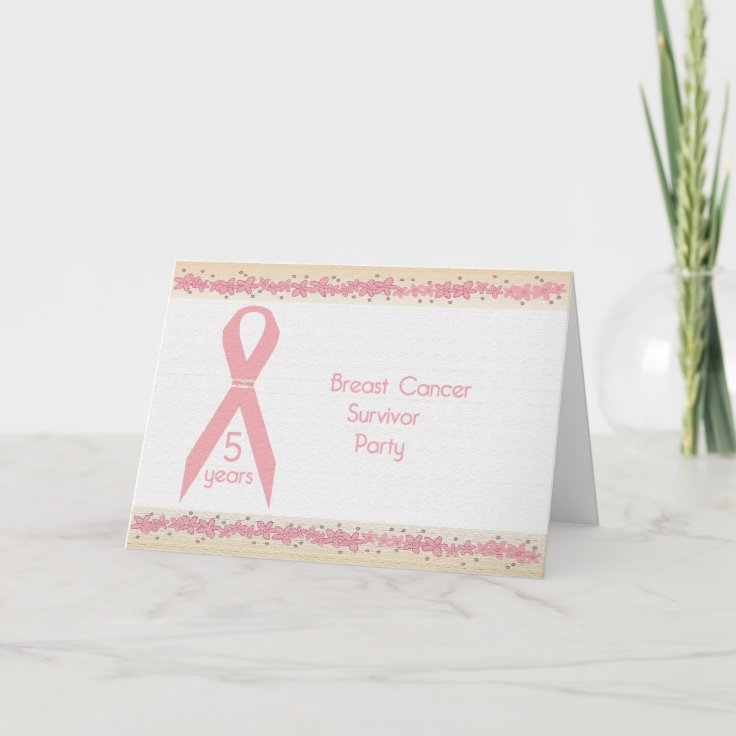 Breast Cancer Survivor Party Invite | Zazzle