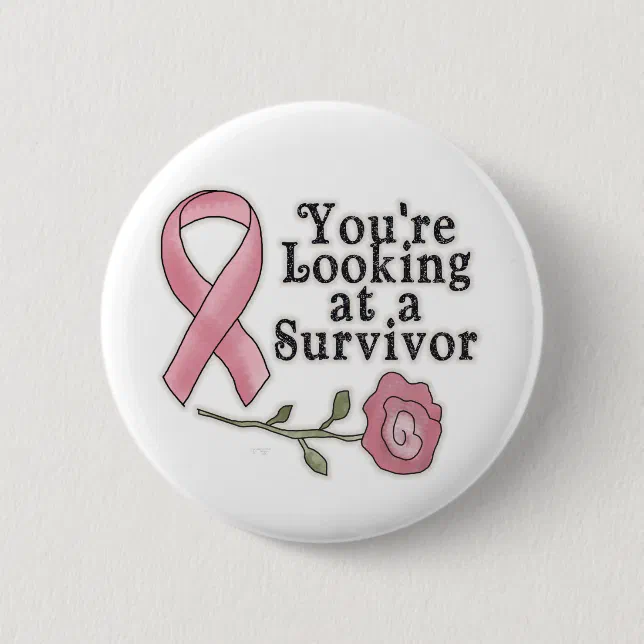 Breast Cancer Survivor Pin | Zazzle