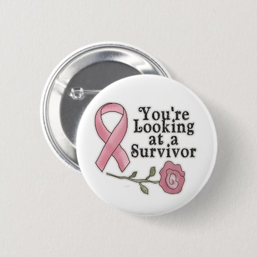 Breast Cancer Survivor Pin | Zazzle