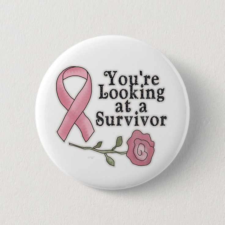 Breast Cancer Survivor Pin | Zazzle
