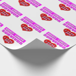 Breast Cancer Survivor Wrapping Paper | Zazzle
