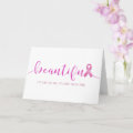 Breast Cancer Survivor You are Beautiful Card | Zazzle