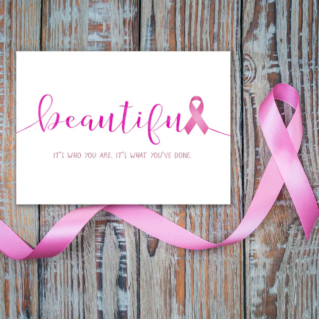 Breast Cancer Survivor You are Beautiful Card | Zazzle