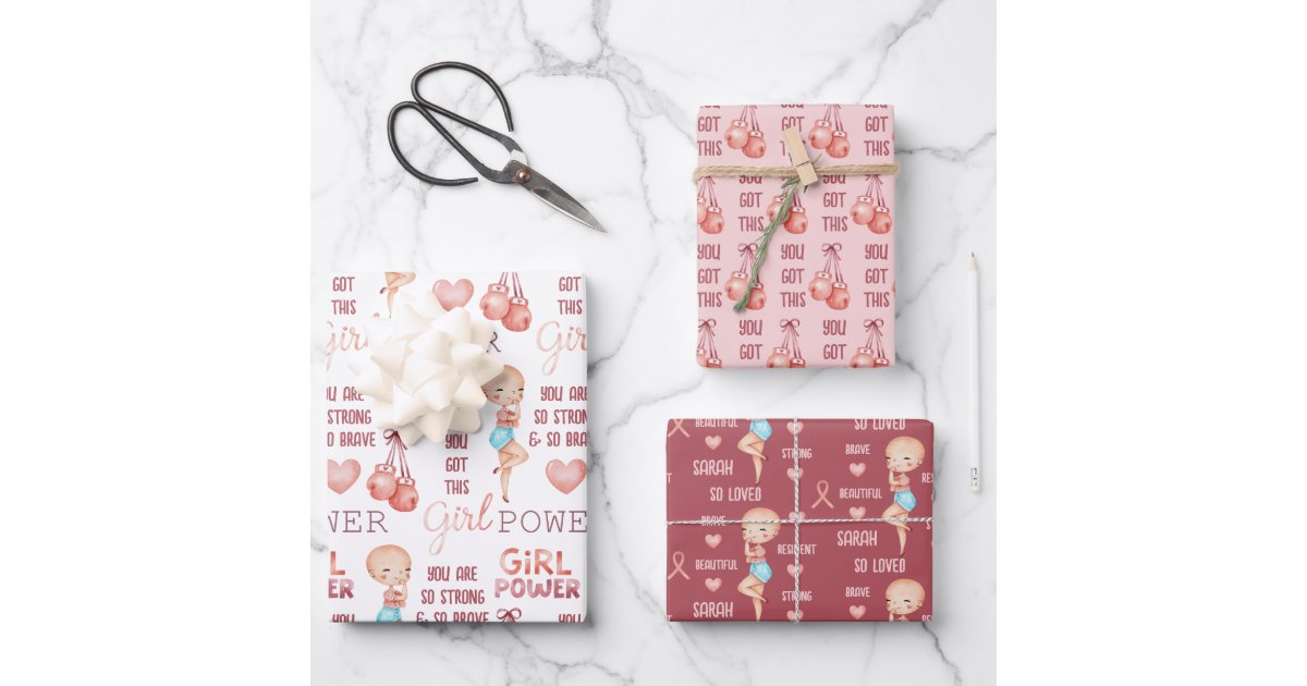 Breast Cancer Wrapping Paper Sheets | Zazzle