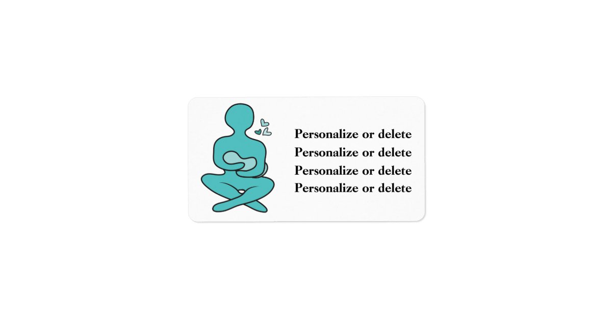 Breastfeeding Mother & Baby Label | Zazzle