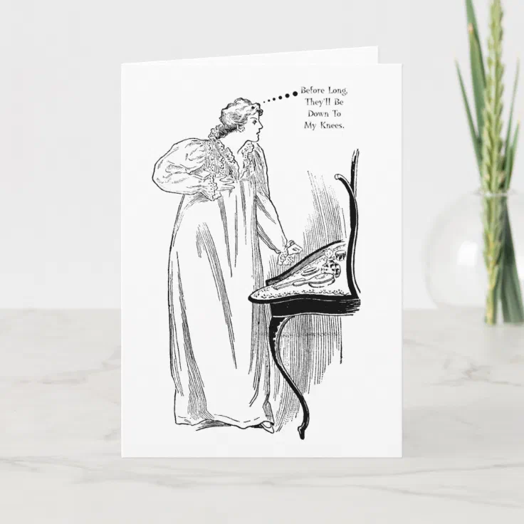 Breasts Drooping Down - Getting Older Greeting Card | Zazzle