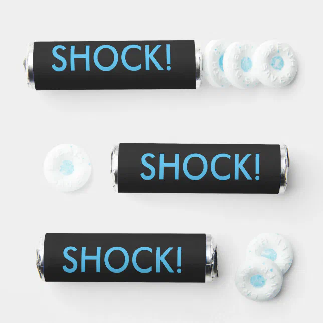 breath mints _ first reaction shock _ black | Zazzle