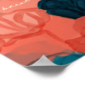 "Breathe" Abstract Floral Poster | Zazzle