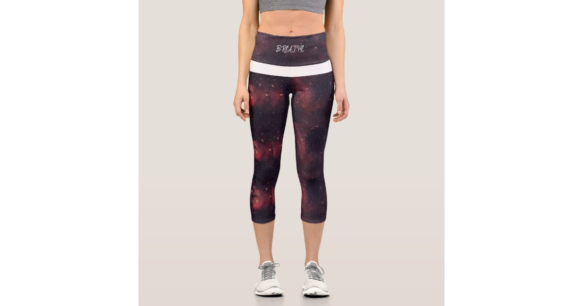 "BREATHE" Yoga Pants | Zazzle