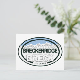 BRECK - Breckenridge Colorado Rocky Mountains Postcard | Zazzle