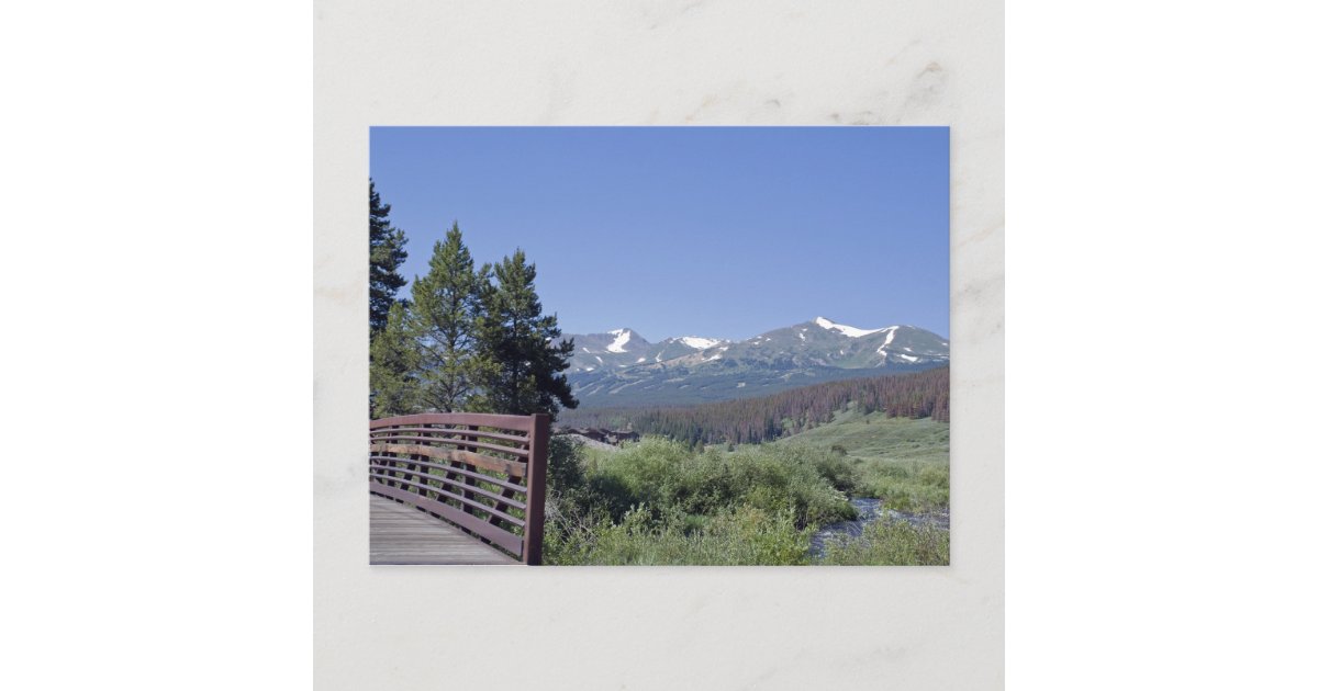 Breckenridge Bike Bridge Postcard | Zazzle