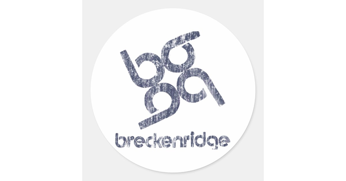 Breckenridge Classic Round Sticker | Zazzle