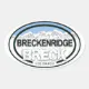 Breckenridge Colorado BRECK Rocky Mountain Oval Sticker | Zazzle