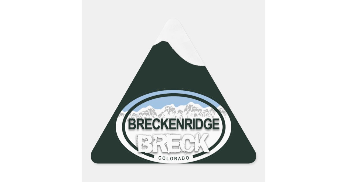 Breckenridge Colorado Mountain Tag Stickers | Zazzle