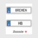 Bremen kennzeichen, German Car License Plate Sticker | Zazzle
