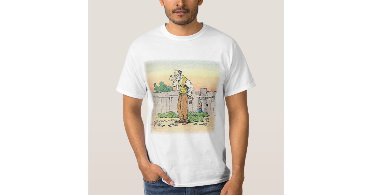 Brer Rabbit peeks & watches Mr Man in the Garden T-Shirt | Zazzle