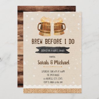 Brew before I do party invitation | Zazzle