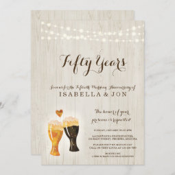 Brewery Anniversary Party Invitation | Rustic Beer | Zazzle