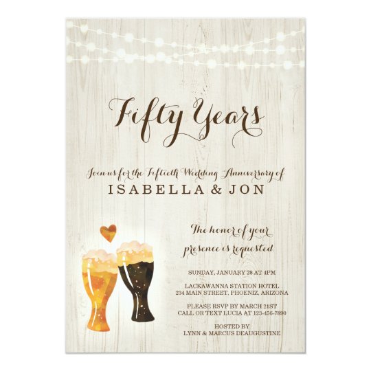 Brewery Anniversary Party Invitation | Rustic Beer | Zazzle.com