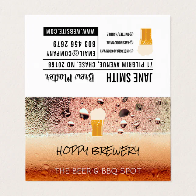 Brewery | Pub House | Beer Mug Business Card | Zazzle