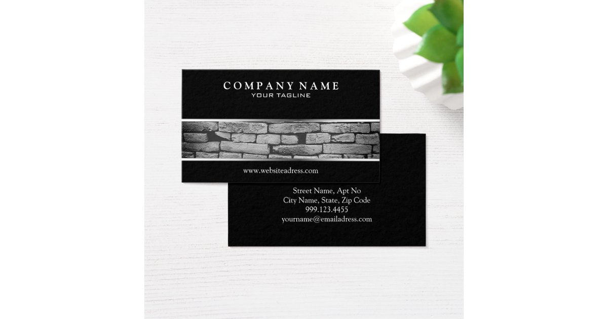 Brick Business Card | Zazzle