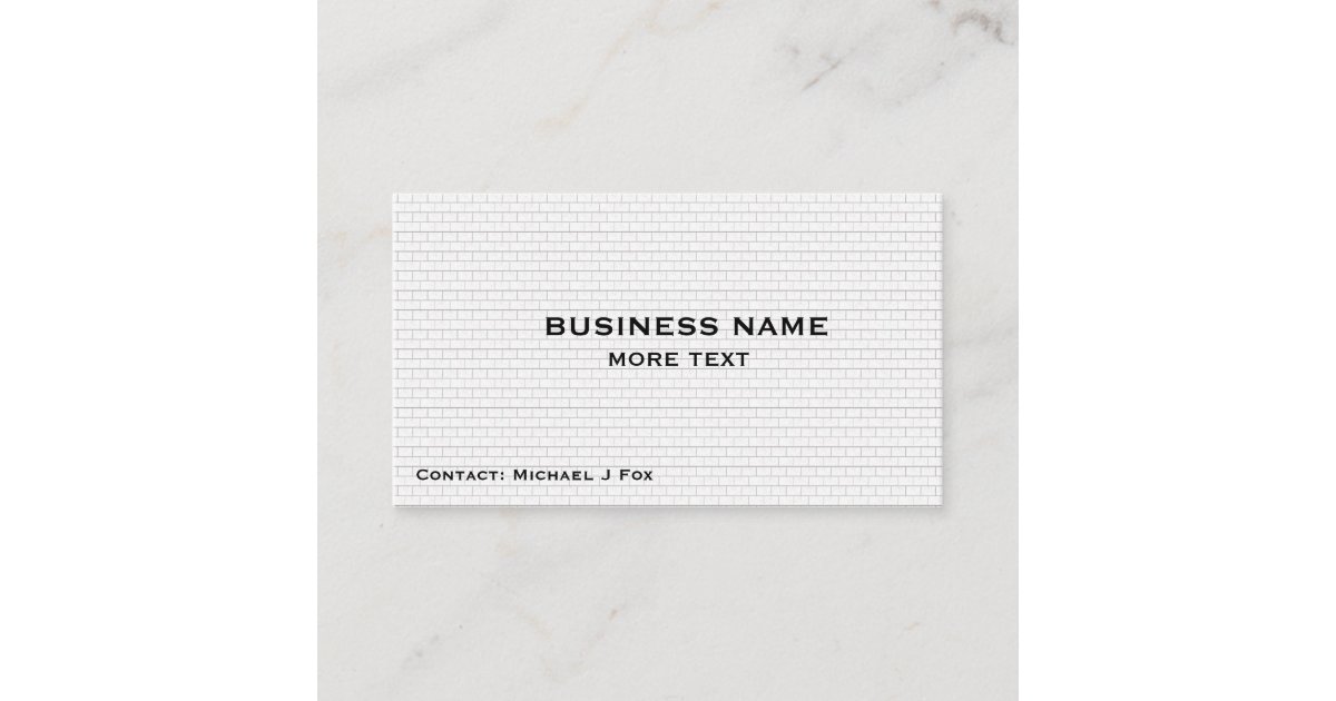brick construction design custom business card | Zazzle