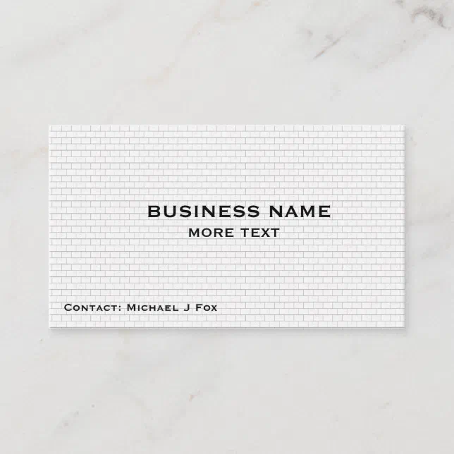 brick construction design custom business card | Zazzle
