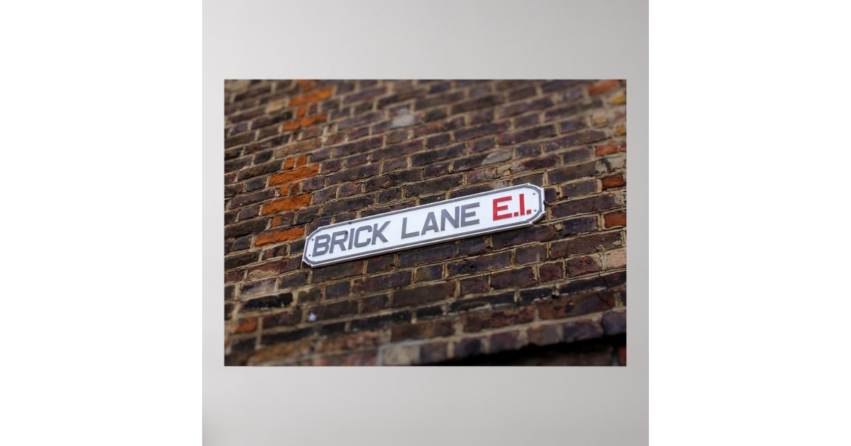 Brick Lane - London - Street Sign - Poster | Zazzle