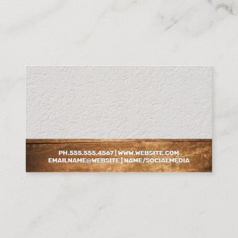 Brick Layer | Cement Plastering Business Card | Zazzle