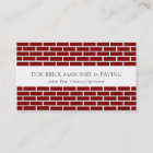 Mason Bricklayer Stone Brick work Business Card | Zazzle.com