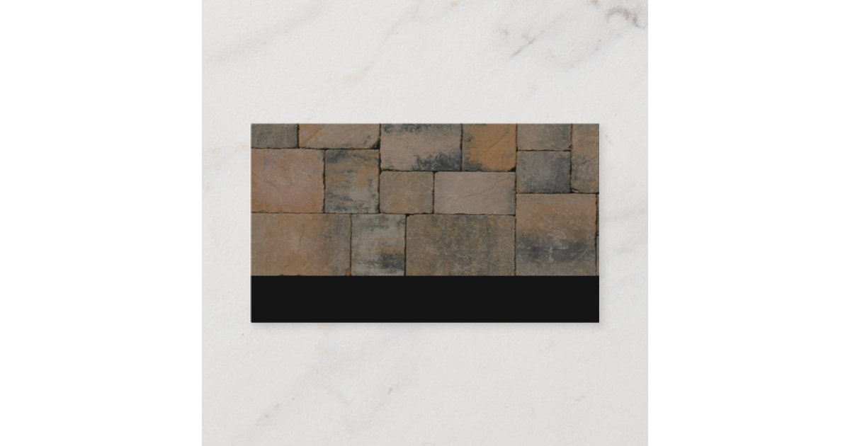 Brick Pavers Business Card | Zazzle