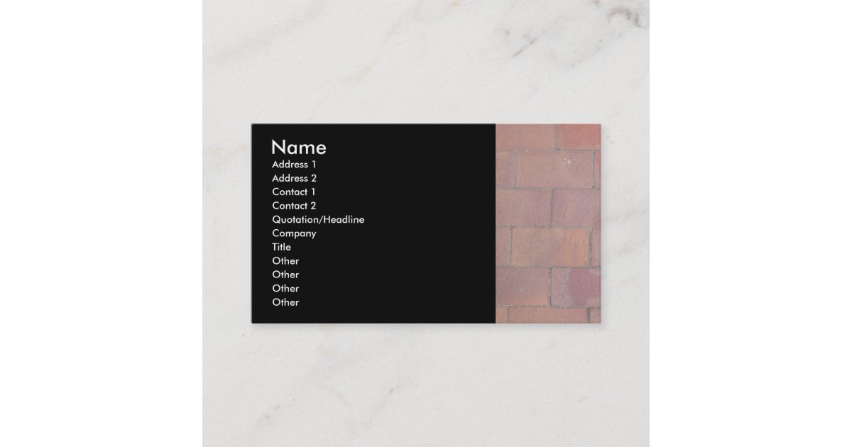 Brick Pavers Business Card | Zazzle