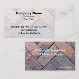 Brick Paving Business Cards | Zazzle