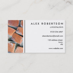 Brick photograph business card | Zazzle