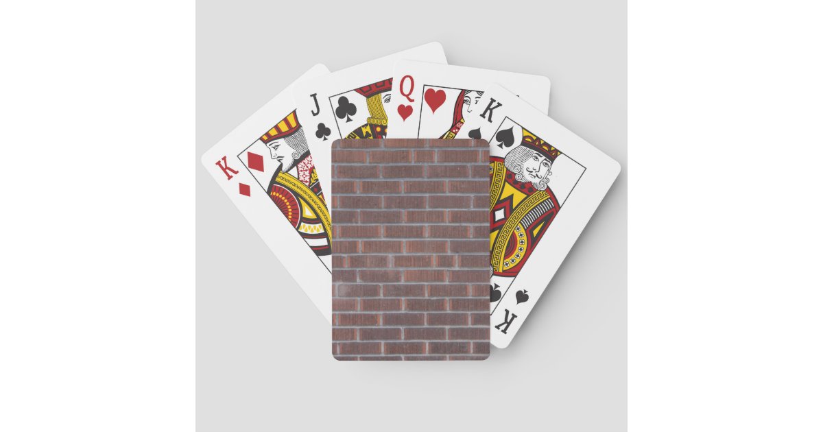 Brick Playing Cards | Zazzle