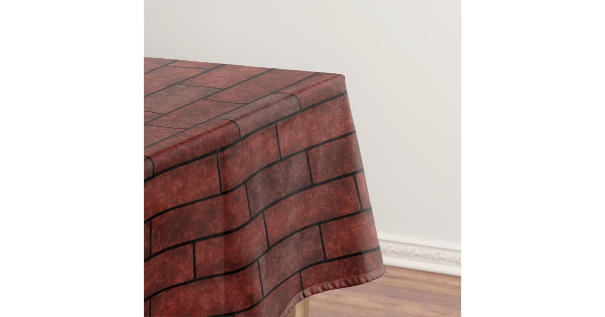 Brick wall , brick tablecloth | Zazzle