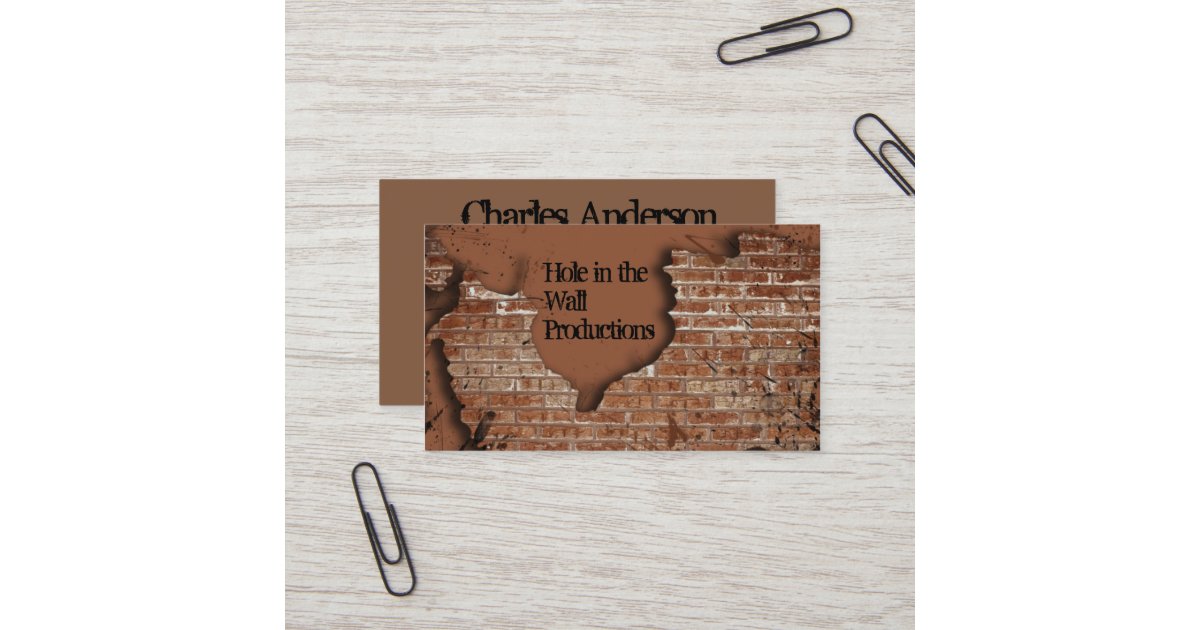 Brick Wall Business Card | Zazzle