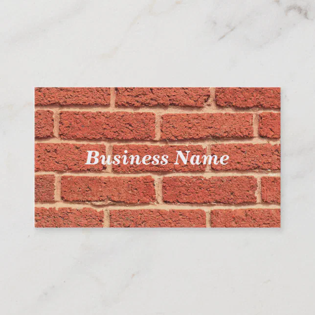 Brick Wall Business Card | Zazzle