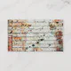 brick wall business card template with photo art | Zazzle