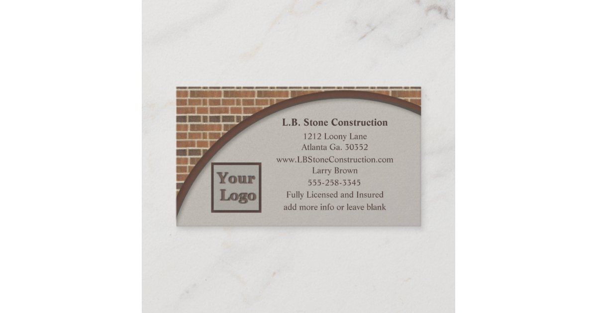 Brick Wall Collection Business Card | Zazzle