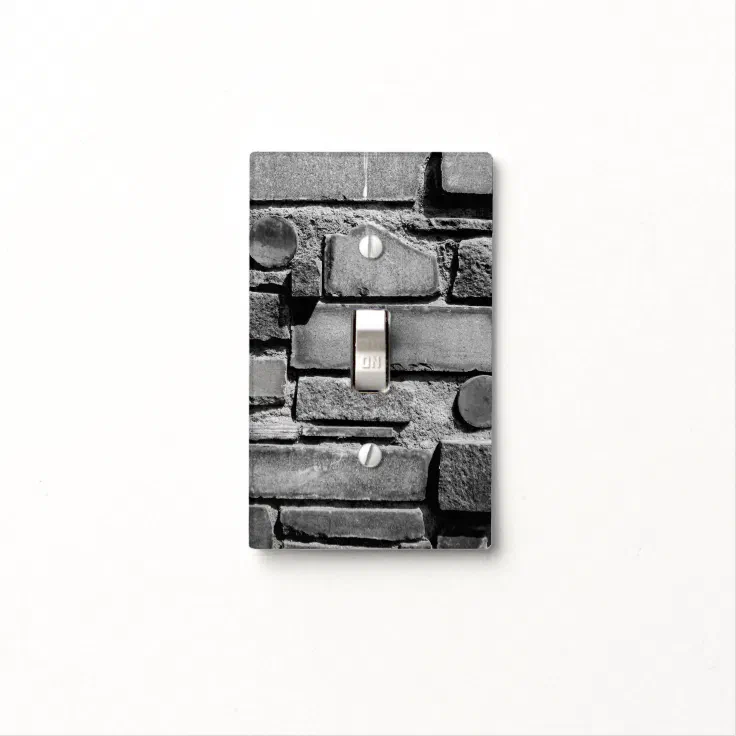 Brick Wall - Cool Fun Unique Light Switch Cover | Zazzle