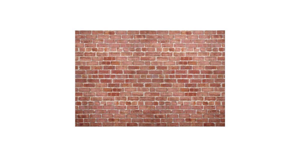 Brick Wall Fabric | Zazzle